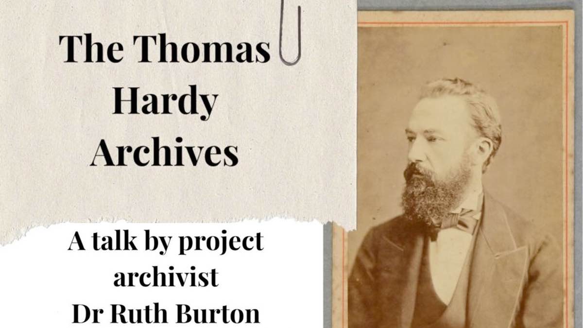 The Thomas Hardy Archives: A Talk by Dr Ruth Burton, Project Archivist ...